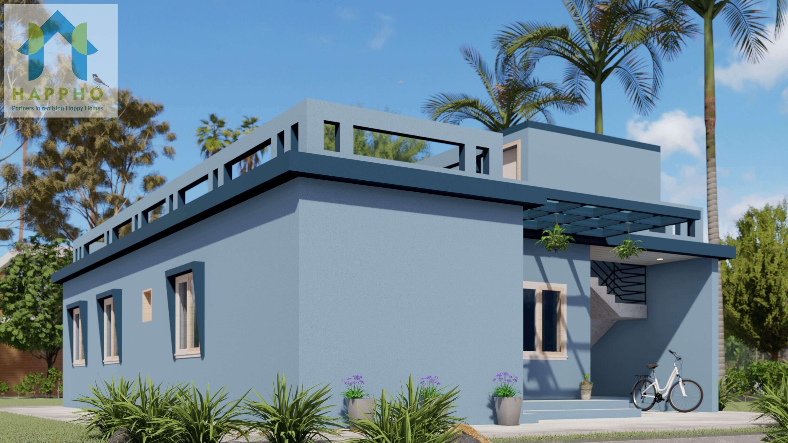 35X50 Modern Floor plan design || 3BHK plan-046 - Happho